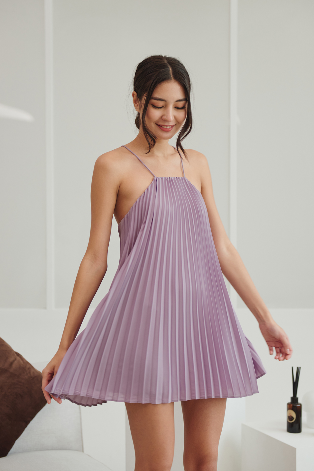 Swing Swing Mini Dress (Dusty Purple) | The Thread Theory