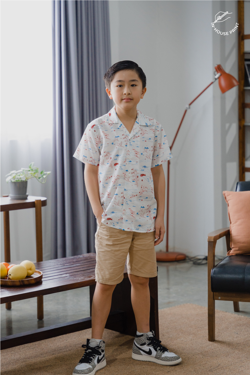 Fengshui Fortune Junior Shirt (Ivory) | The Thread Theory
