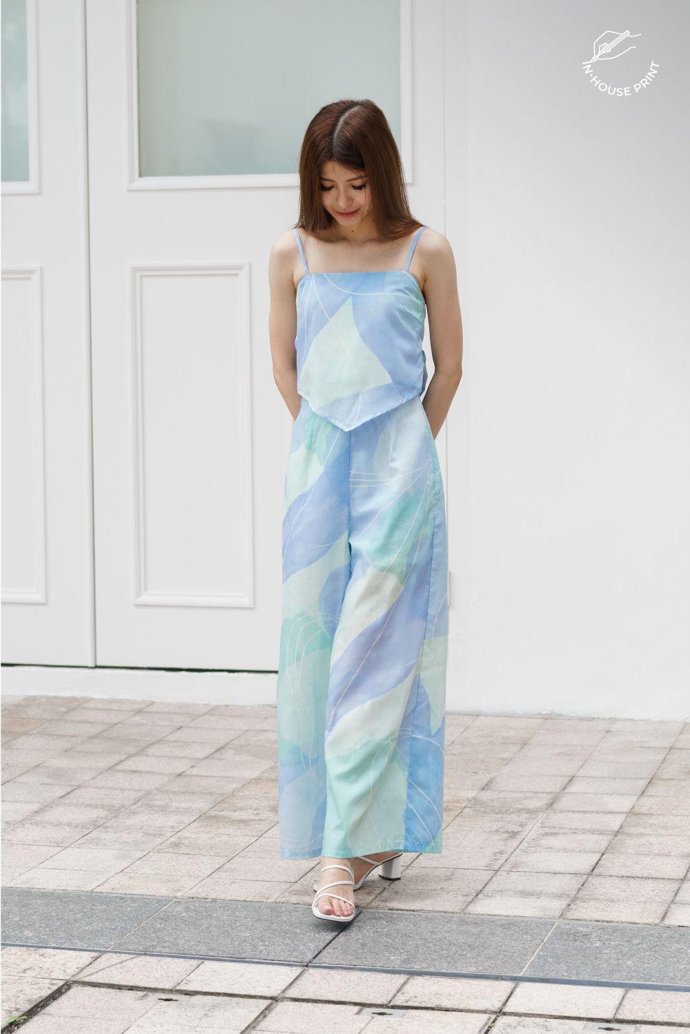 Painted Pathways Pants (Ocean) | The Thread Theory