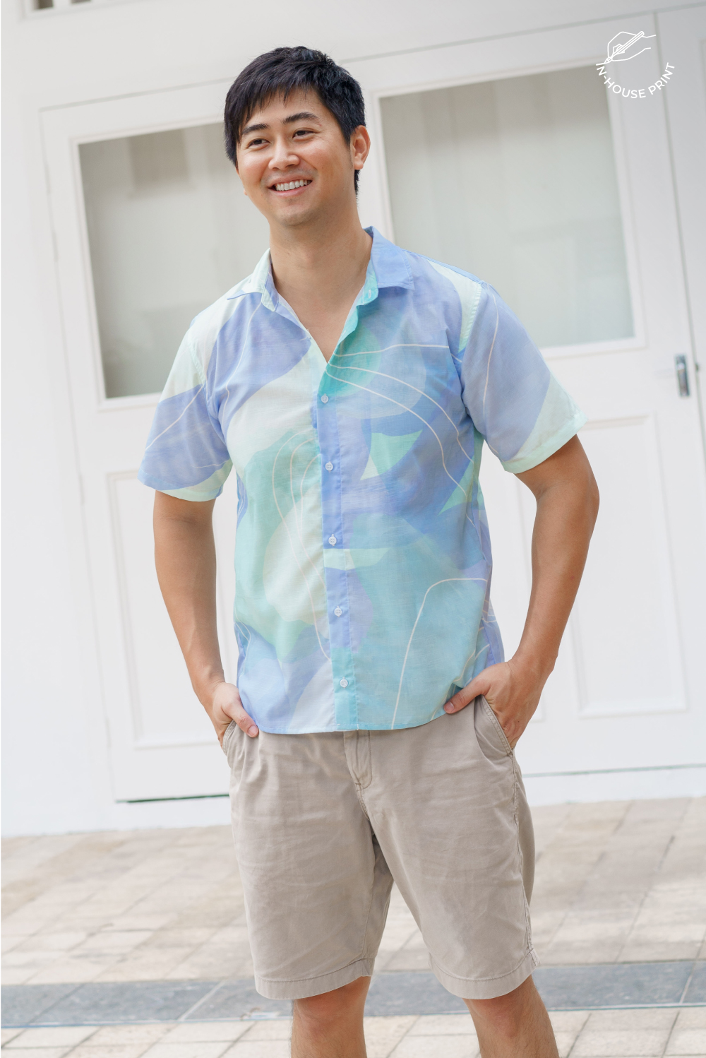 Painted Pathways Shirt (Ocean) | The Thread Theory