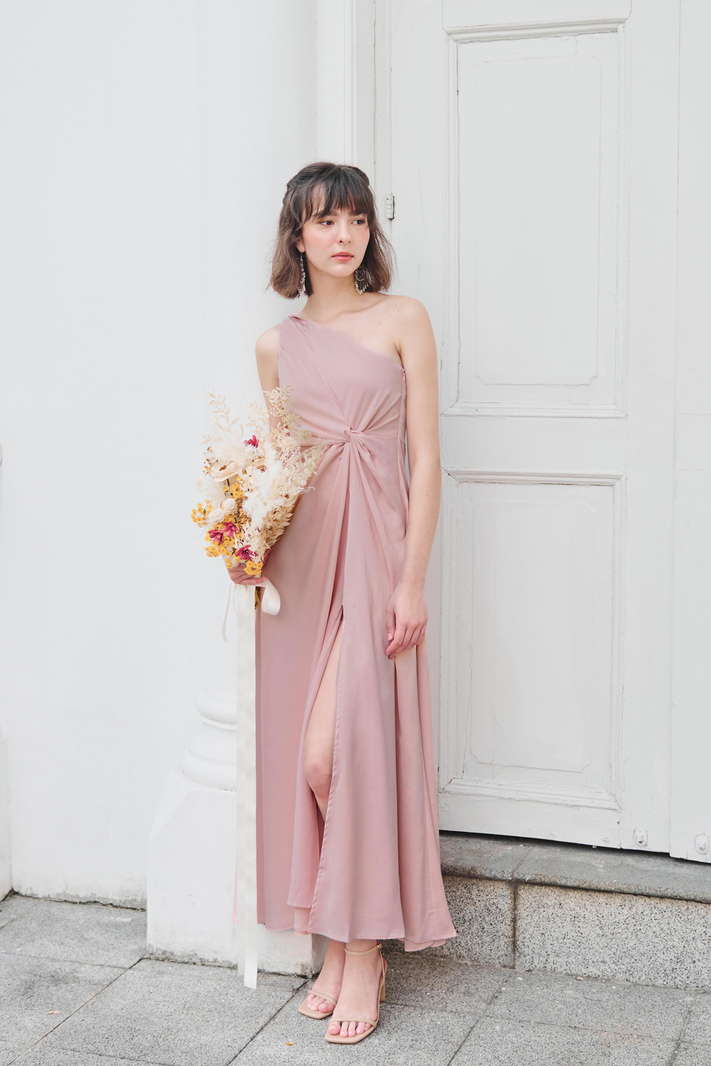 Love Odyssey Toga Dress (Blush Pink) | The Thread Theory